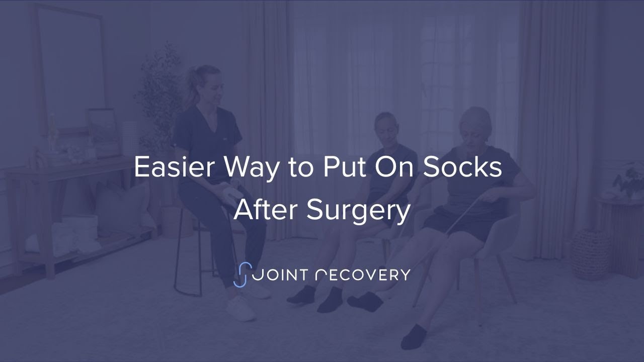 How to Use a Sock Aid After Surgery | Joint Recovery - YouTube