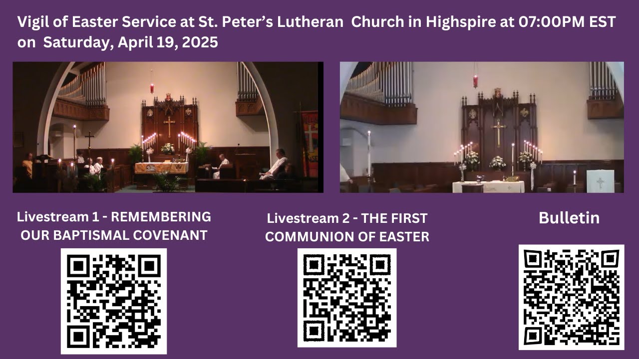 Vigil of Easter - April 19 2025 -THE FIRST COMMUNION OF EASTER - YouTube