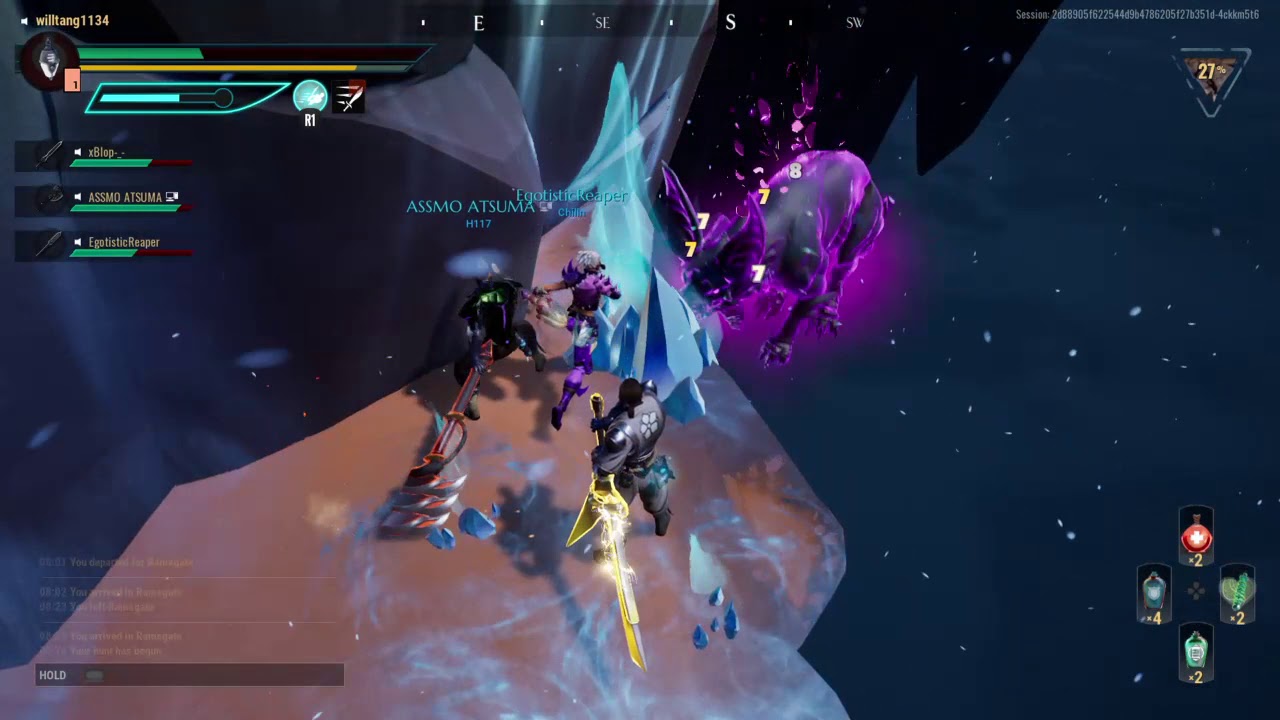 Dauntless Riftstalker walks off edge again - YouTube