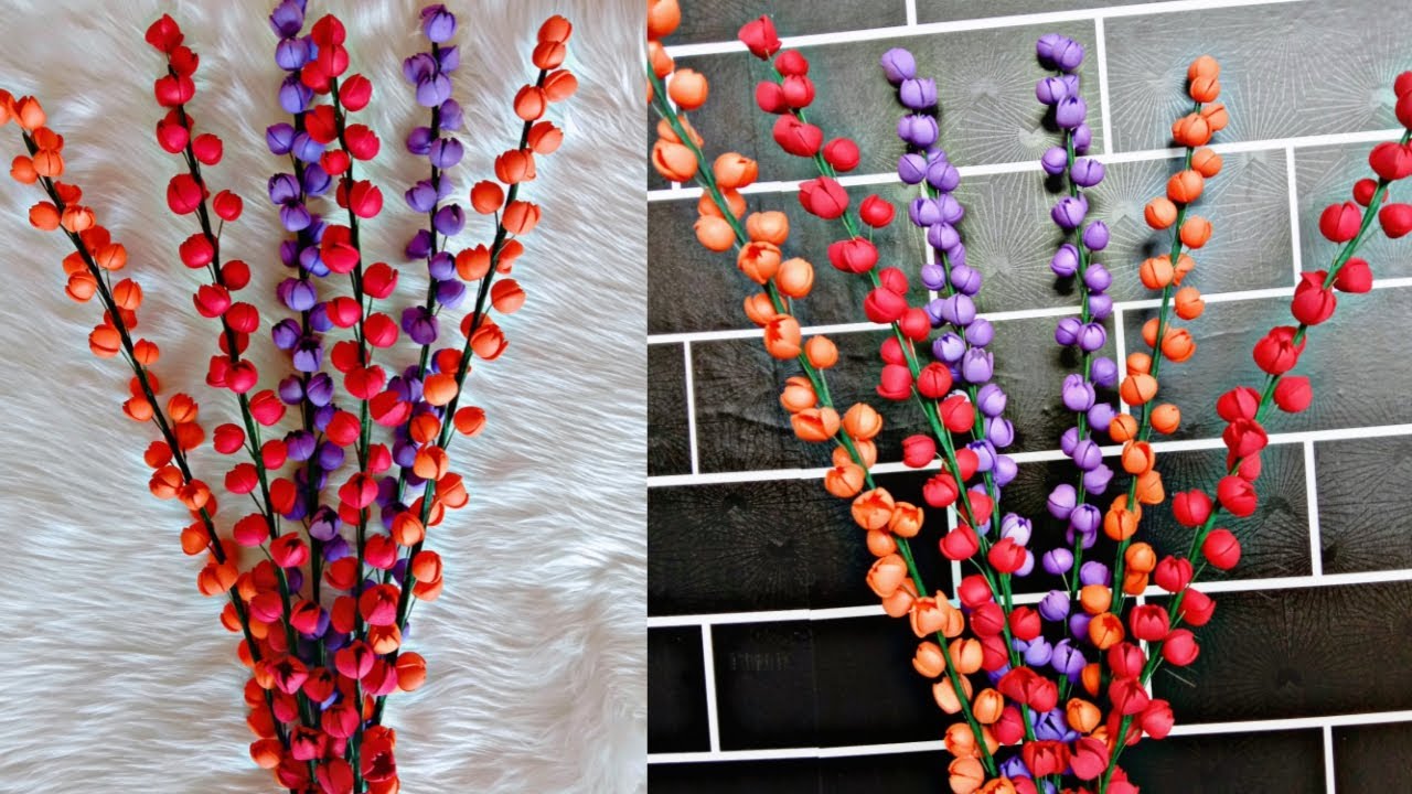 Foam Flowers DIY || Mudah membuat bunga sudut ruangan dari Eva Foam dan ...