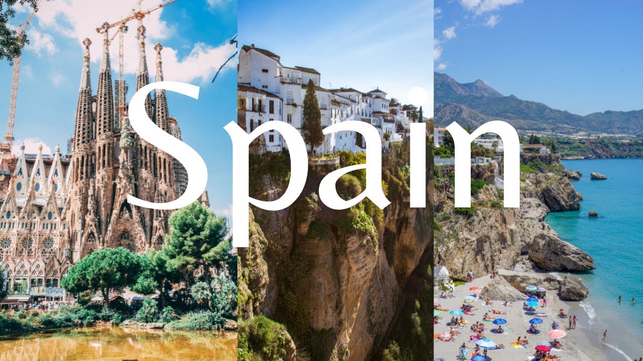 Spain 4K ULTRA City view flying over Amazing Beautiful Best Places In ...