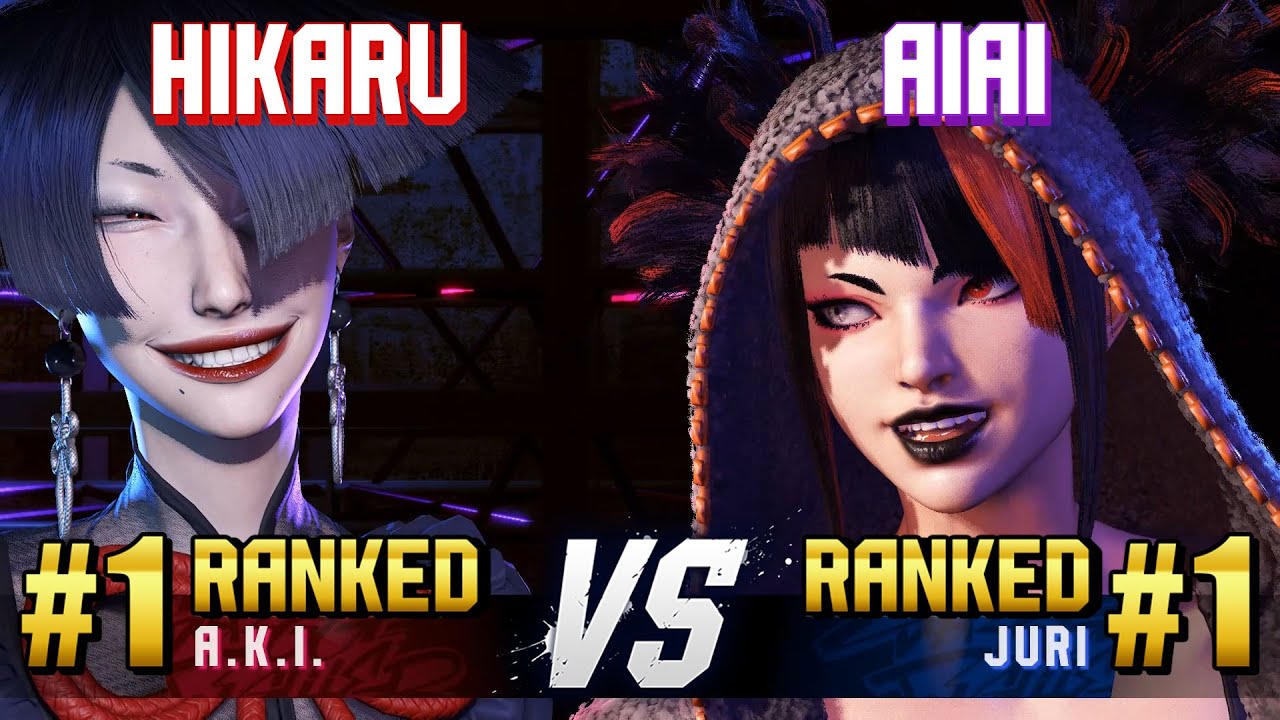 SF6 HIKARU (#1 Ranked A.K.I.) vs AIAI (#1 Ranked Juri) High Level Gameplay - YouTube