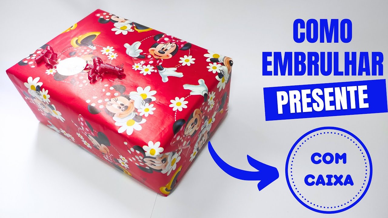 Como Embrulhar Caixa para Presente - YouTube