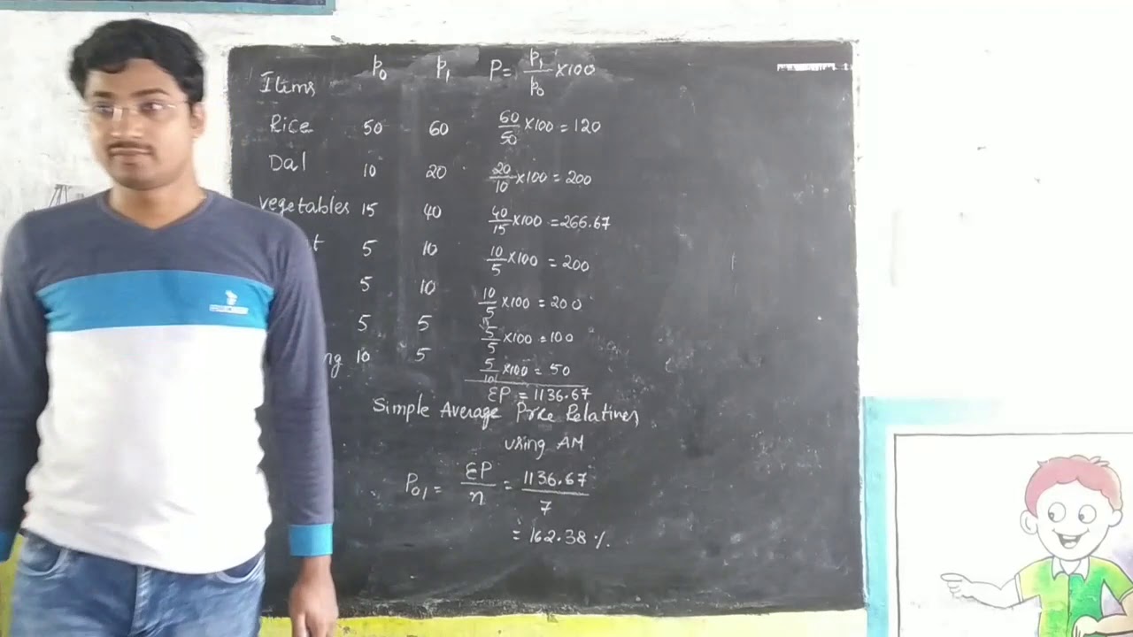 Unweighted Price and Quantity Index Numbers - YouTube