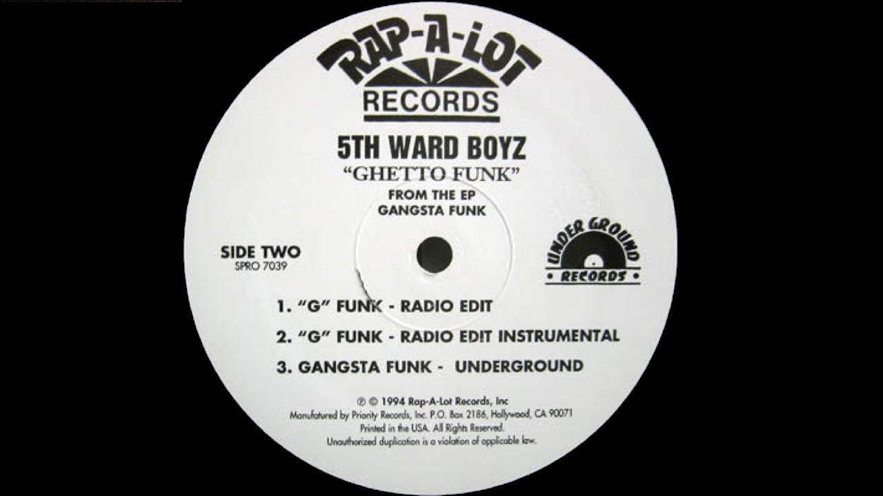 5th Ward Boyz - "G" Funk (Radio Edit) - YouTube