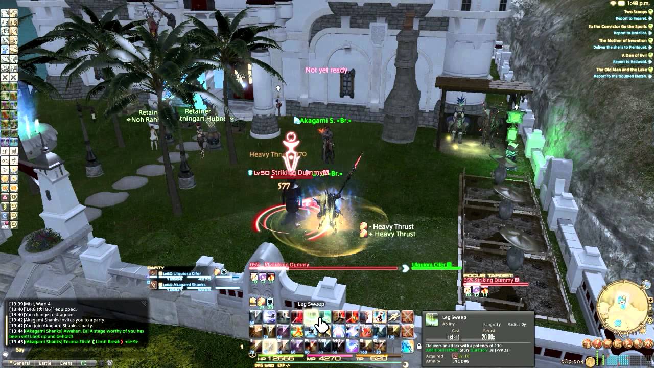 Final Fantasy XIV: ARR - Rotation DRG!! - YouTube