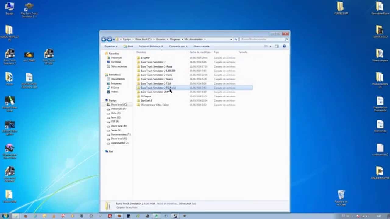 EURO TRUCK SIMULATOR 2 Tuto Copiar Perfiles - YouTube