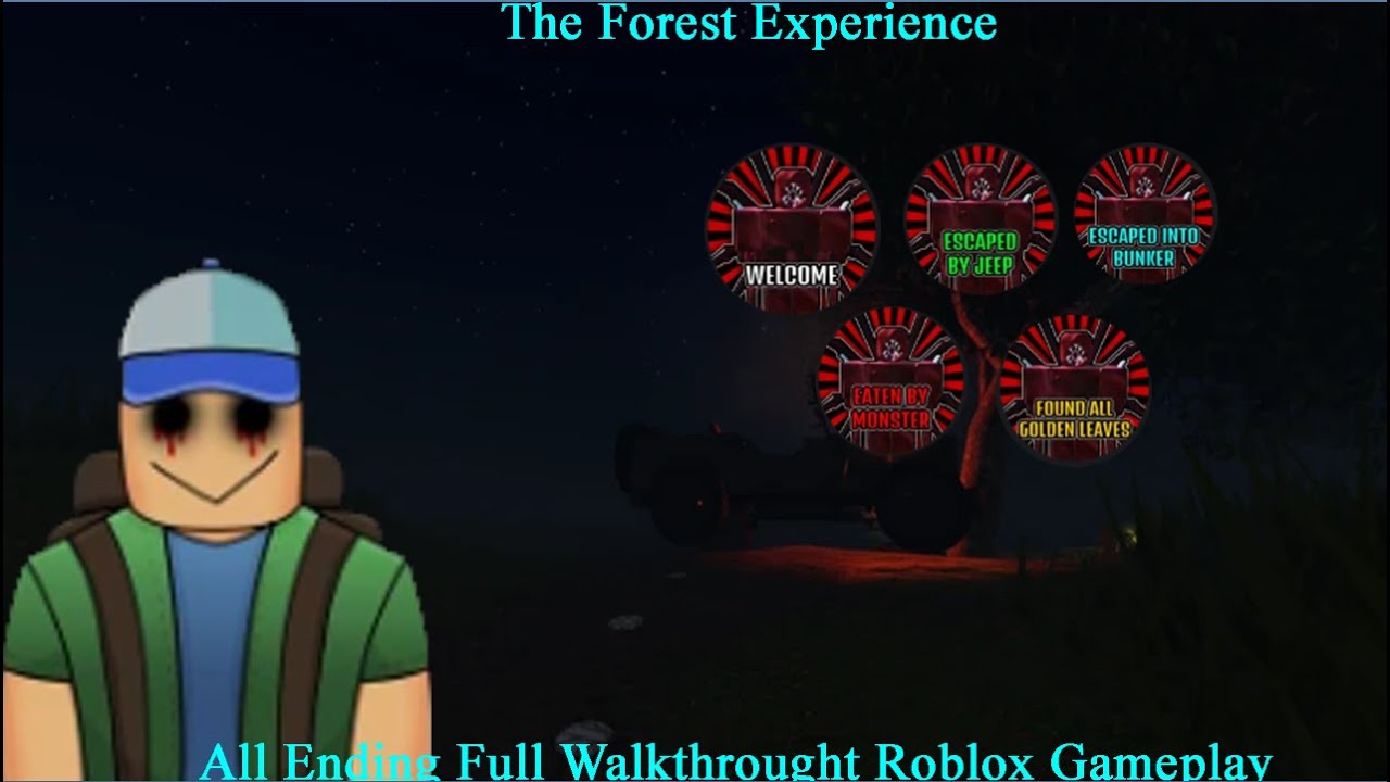 The Forest Experience All Ending/Badges Full Walkthrought Roblox - YouTube