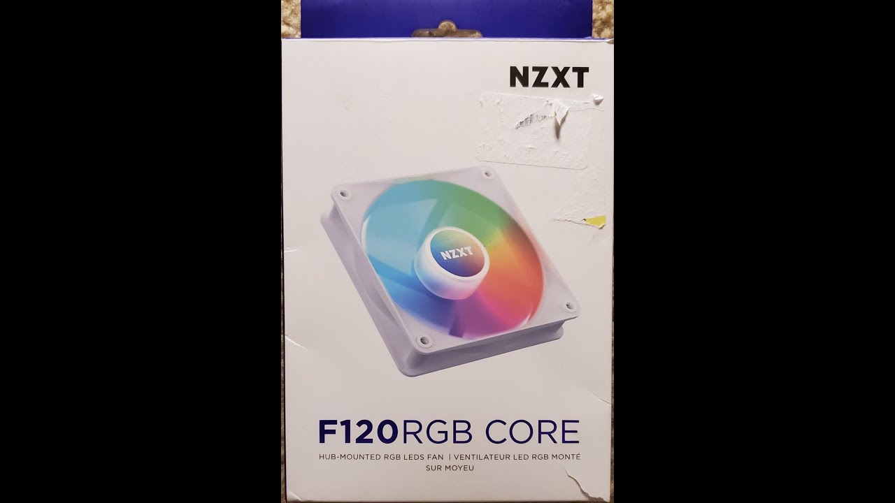NZXT F120 RGB Core White 120 PWM RGB Fan Review, Pt 1 - YouTube