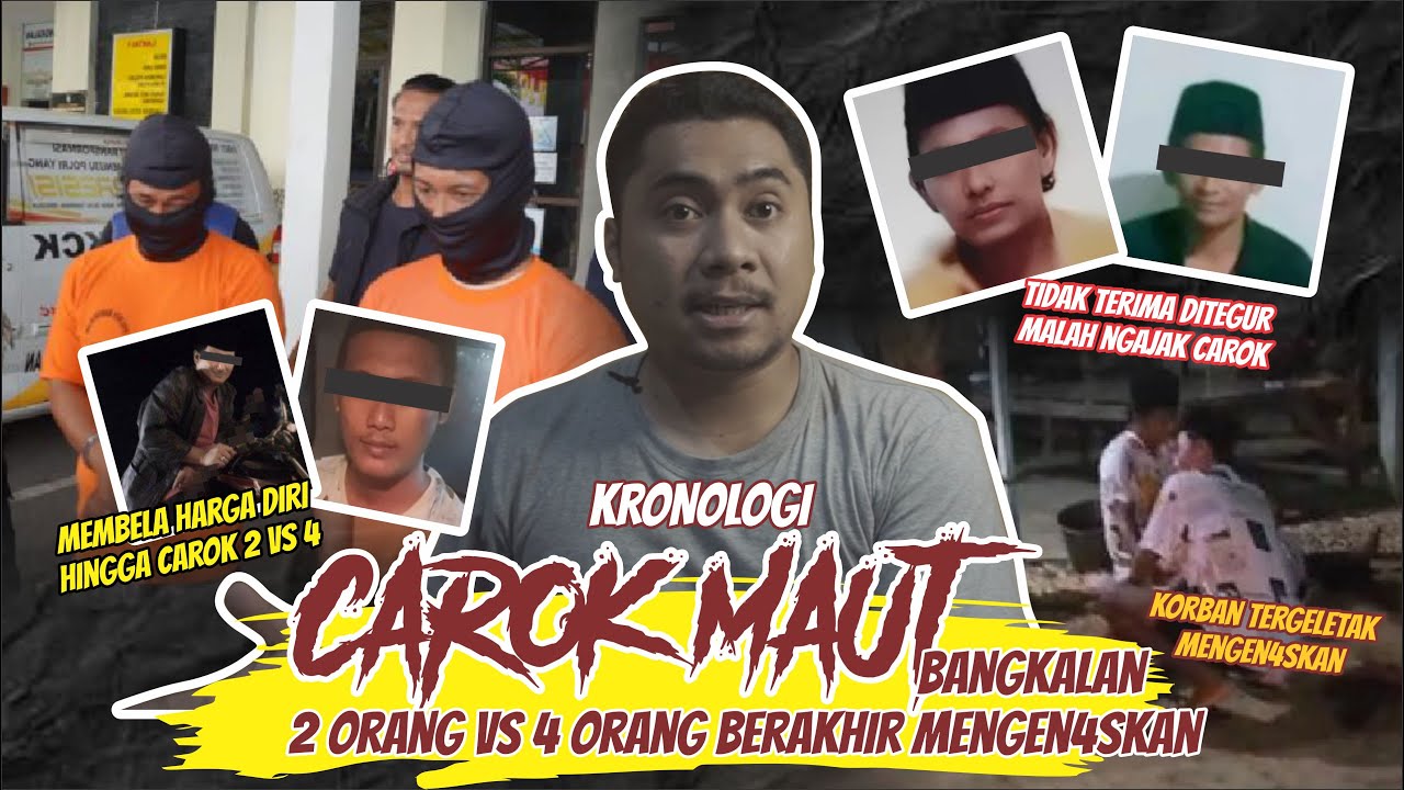 MIRIS! KRONOLOGI CAROK MAUT 2 VS 4 MADURA, Hanya karena masalah SEPELE ...