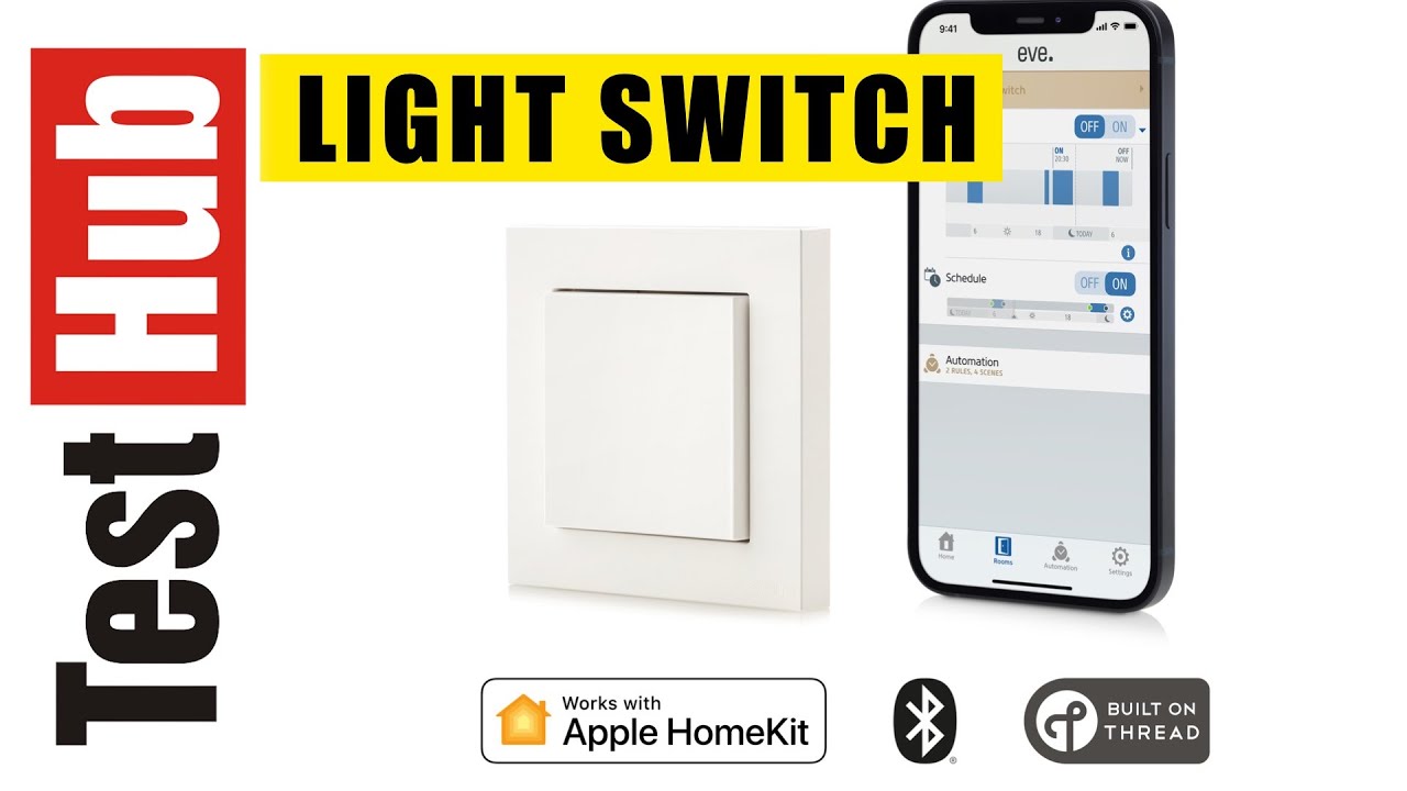 EVE Light Switch - Thread Intelligent Light Switch for Apple Home ...