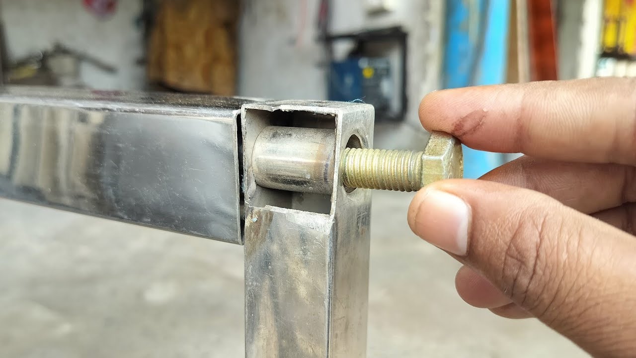 Professional Technique to Make Simple Steel Bed fabrication -Stainless ...