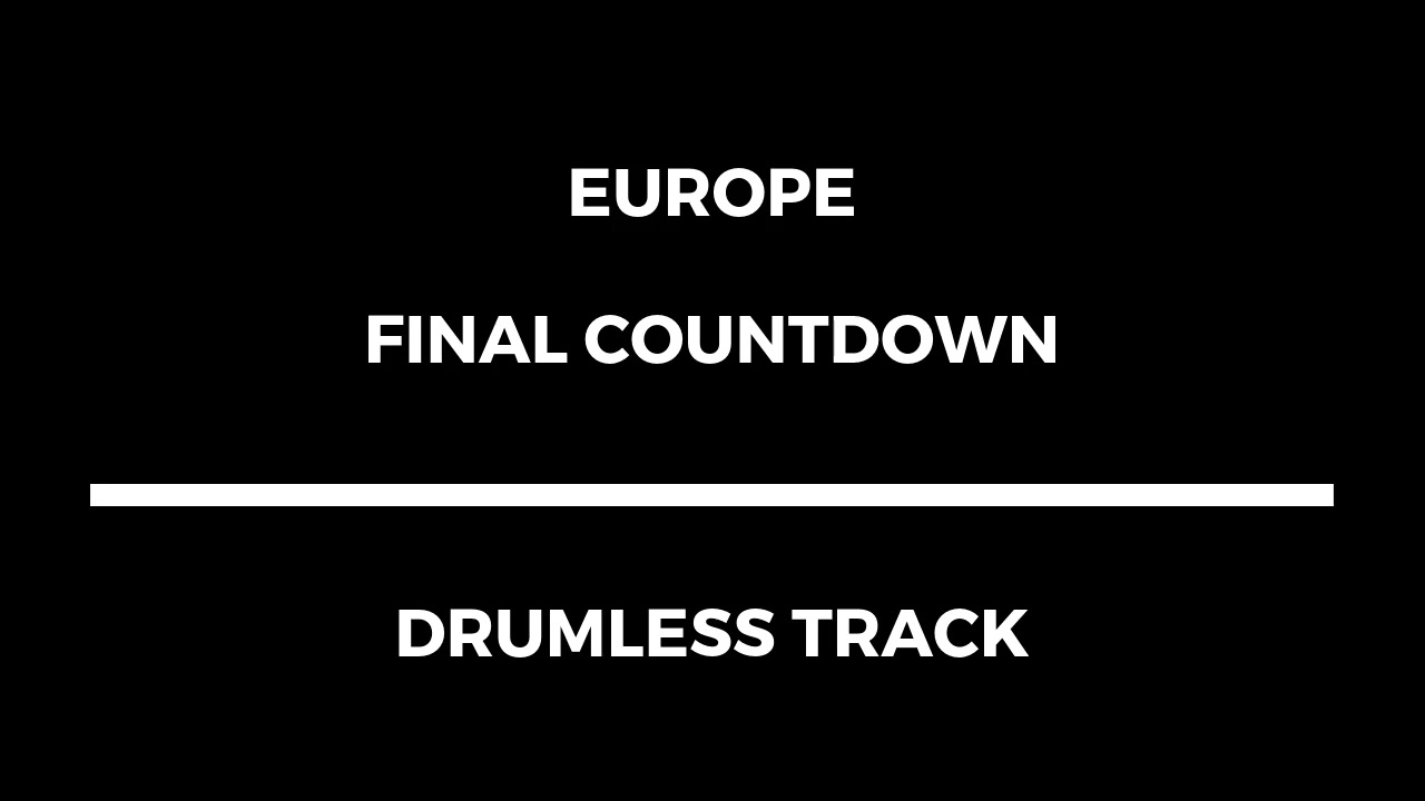 Europe - Final Countdown (drumless) - YouTube