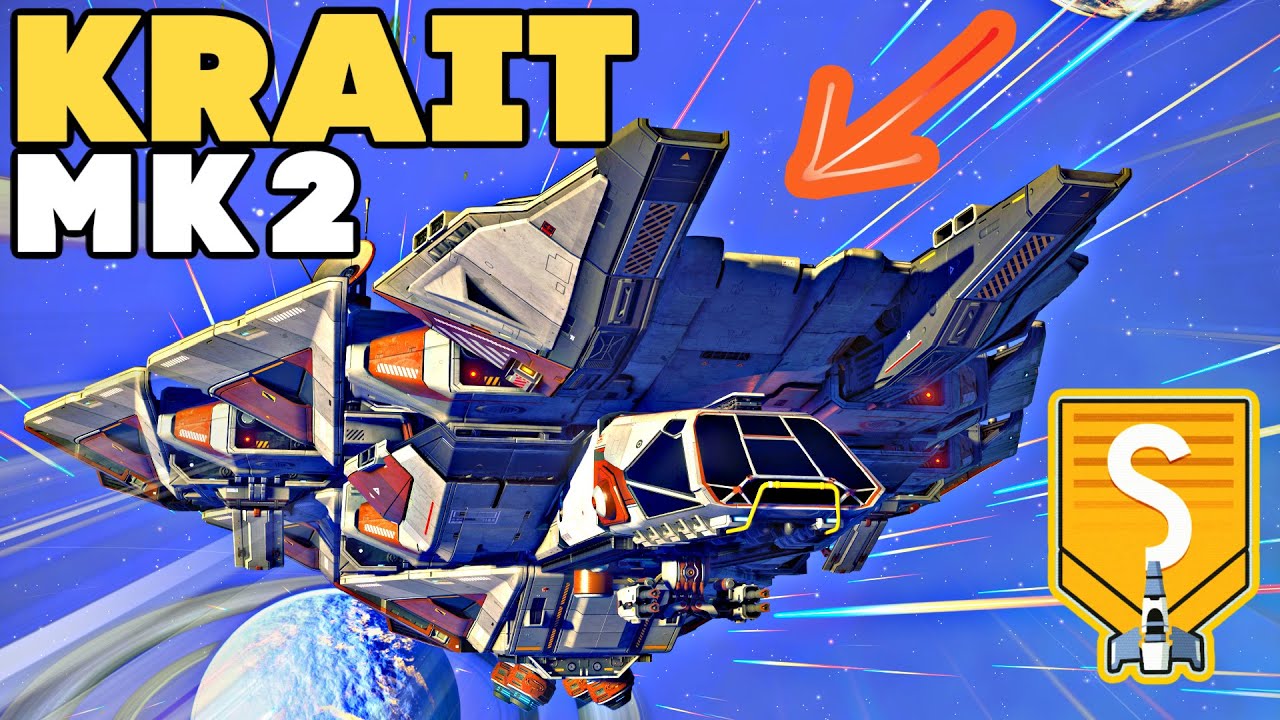 CREATE EPIC KRAIT MK2 SHIP CORVETTE | NO MAN'S SKY VOYAGERS UPDATE # ...