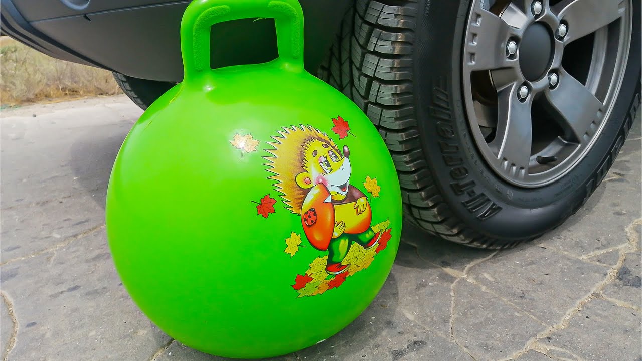 EXPERIMENT: CAR vs BIG BALL | Crushing Crunchy & Soft Things by Car ...