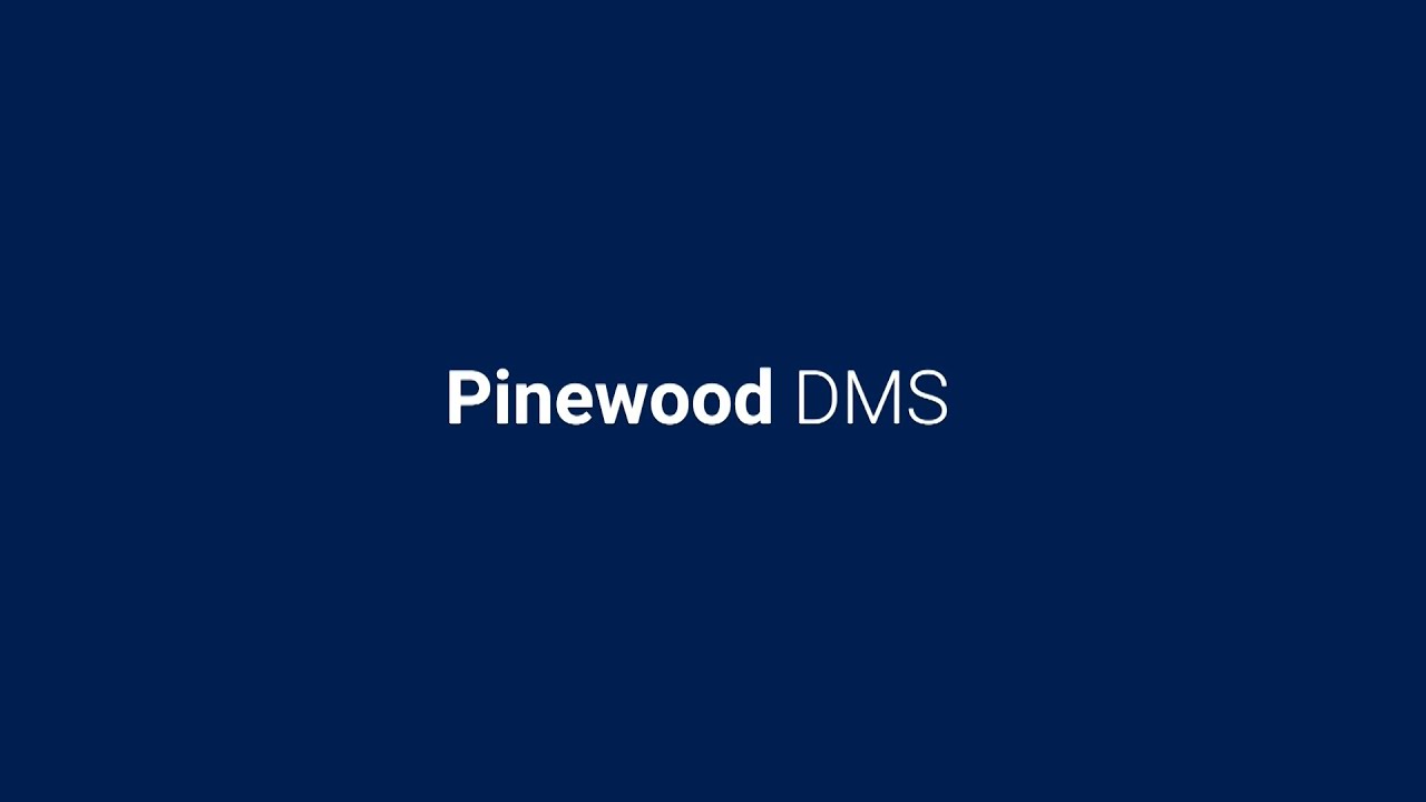 Pinewood DMS (Dealer Management System) - YouTube