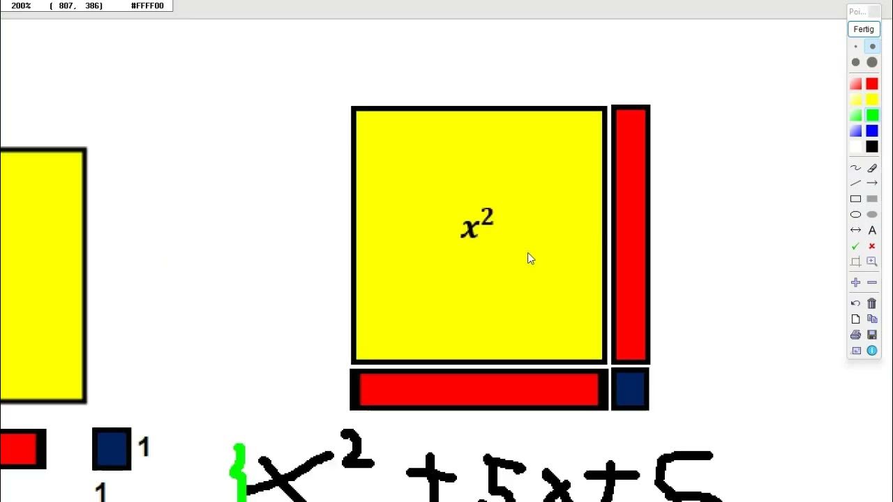 QUADRATIC EQUATION WITH ALGEBRA TILES - YouTube