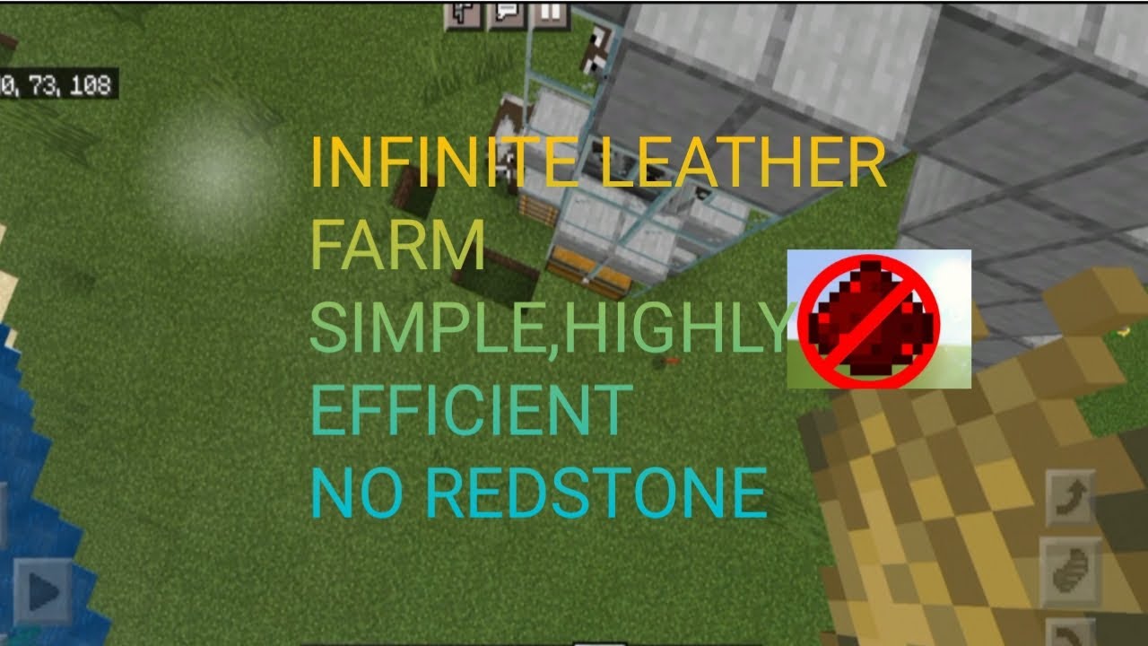 Easiest Way To Make An Infinite Leather Farm In Minecraft. Super Easy ...
