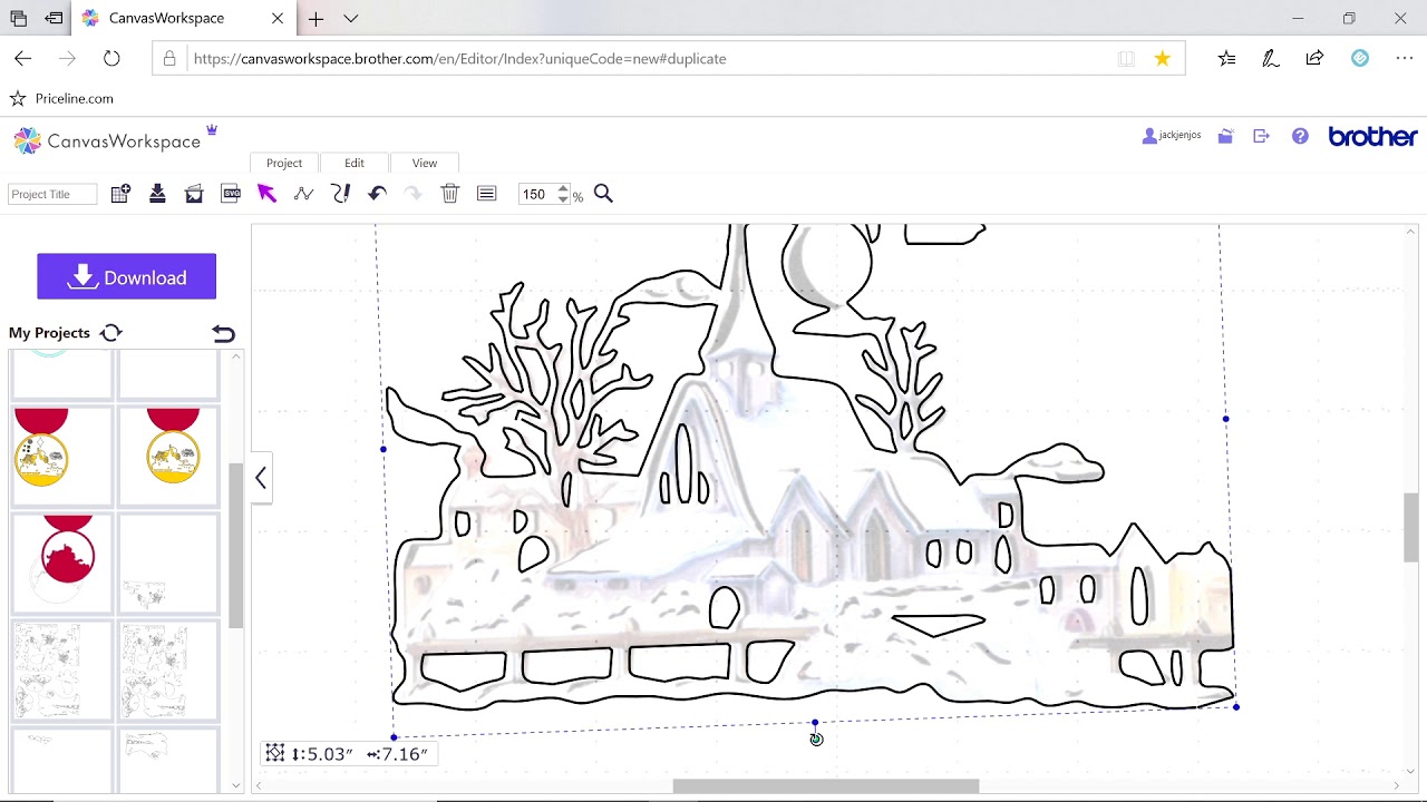 Resizing Tattered Lace Charisma and cutting with Scan N Cut - YouTube