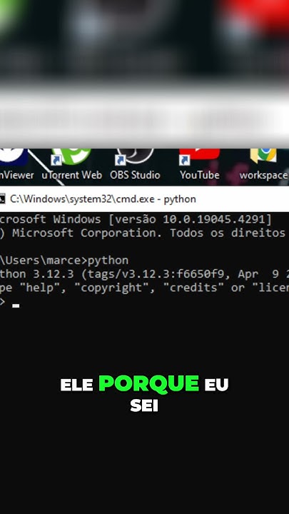 Aprenda a Utilizar o Interpretador de Linha de Comando do Python de Forma Fácil - YouTube