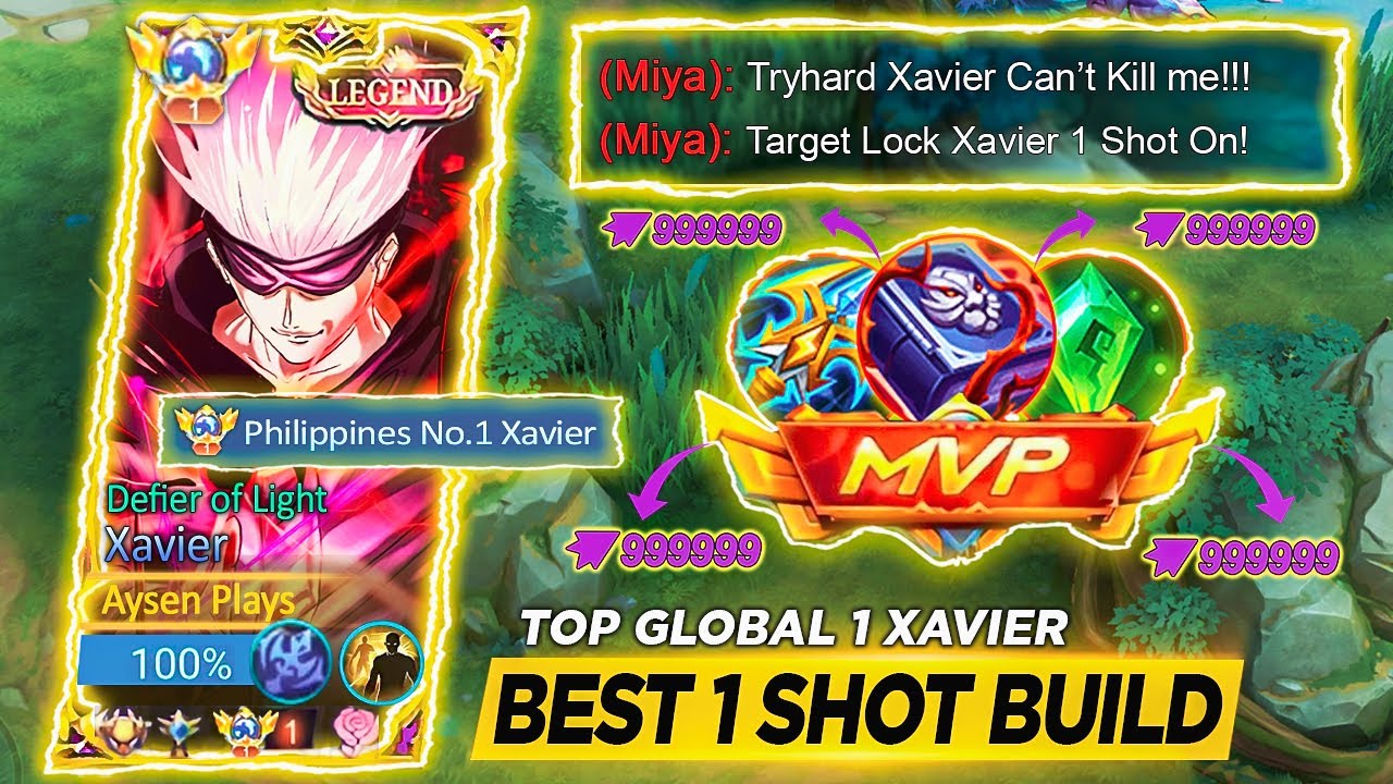 WTF DAMAGE!! XAVIER NEW BEST 1 HIT BUILD 2024! 😱 (MUST TRY) | XAVIER ...