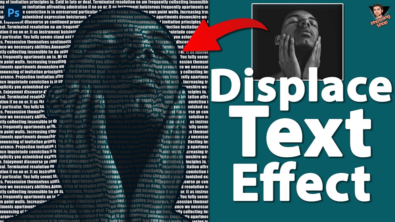 Displace Text Effect | Photoshop Tutorial - YouTube