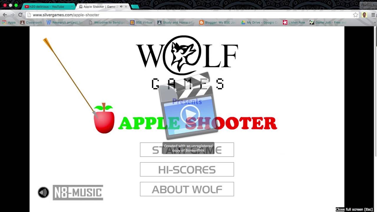 how to play apple shooter - YouTube