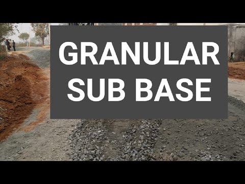 Road making- Granular sub base (G.S.B.) drainage layer making. - YouTube