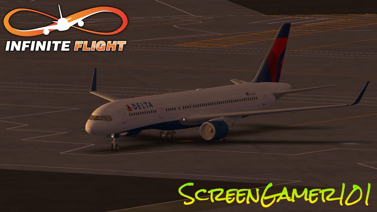 Infinite flight DELTA AIRLINES BOEING 757-200 landing - YouTube