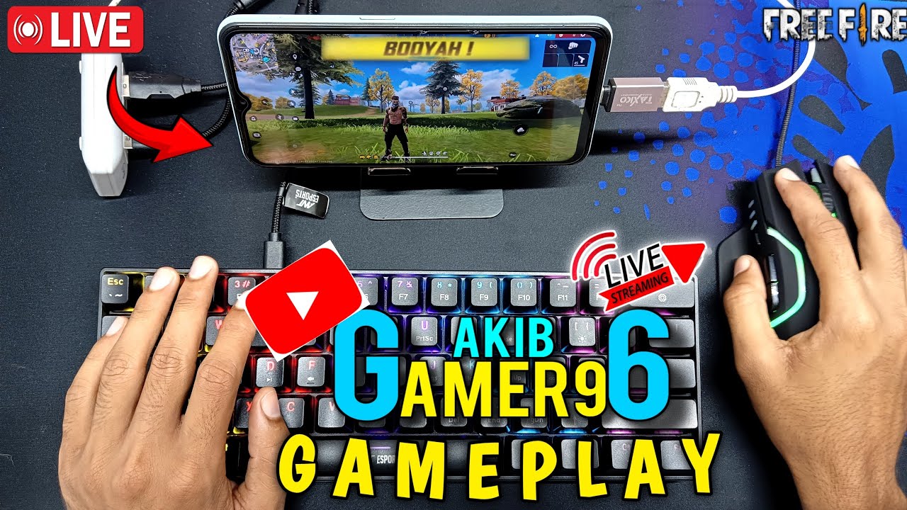 Akibgamer96 is live keyboard and mouse in mobile gameplay Guild Wars ...