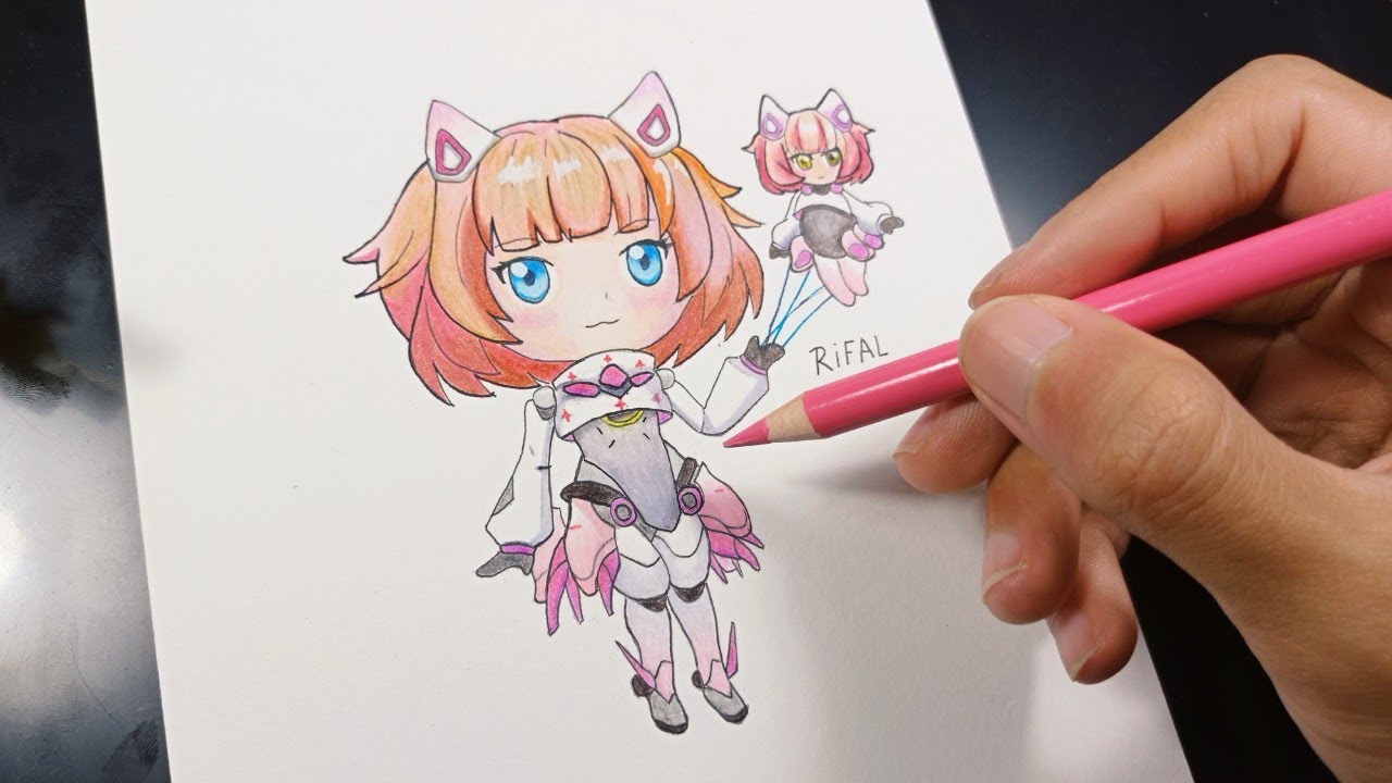 Cara Menggambar Angela Skin Aspirants Mobile Legends Chibi | How to ...