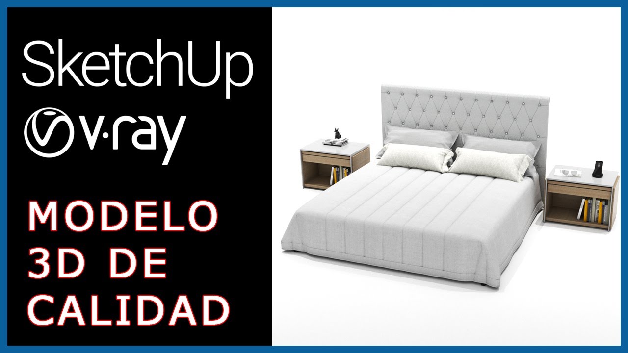 SketchUp modelos 3d camas skp - YouTube