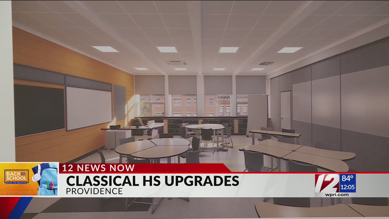 Providence unveils classroom renovations at Classical High School - YouTube