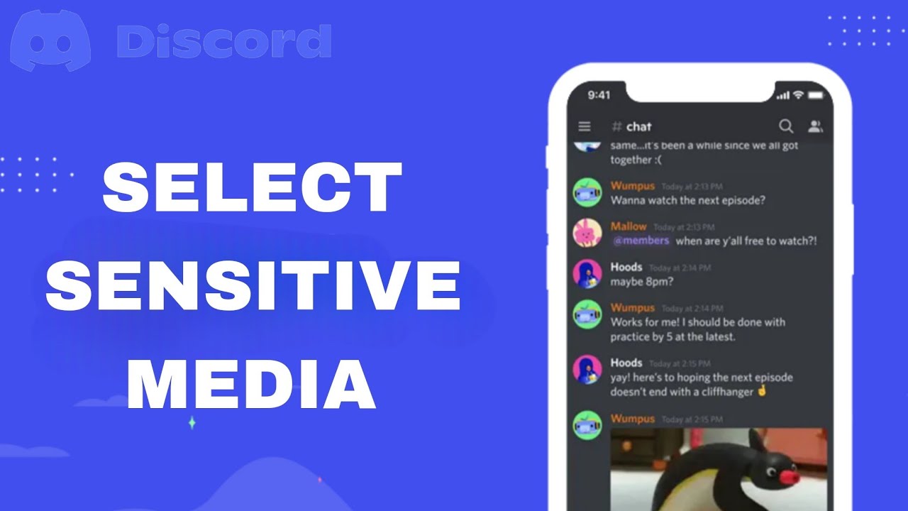 How To Select And Choose Sensitive Media On Discord App - YouTube