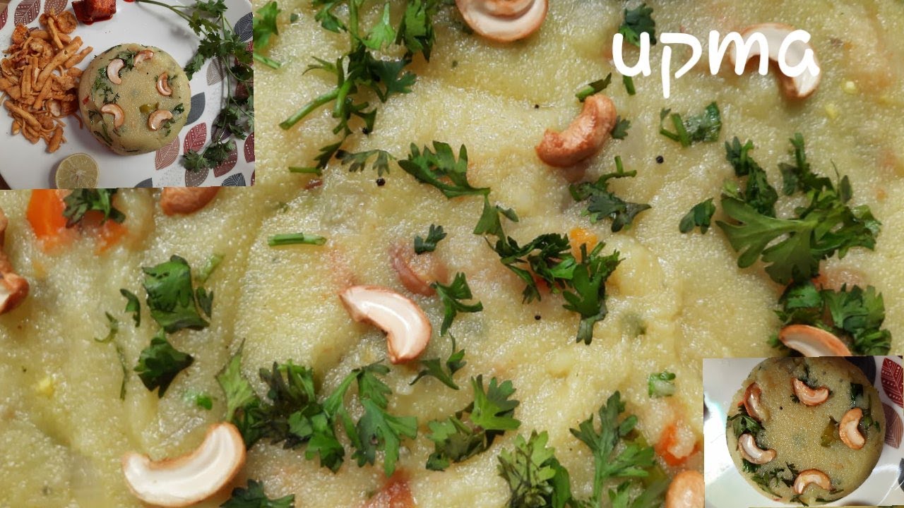 hotel style upma/జీడిపప్పు ఉప్మా/vegtable upma/ easy and tasty ...