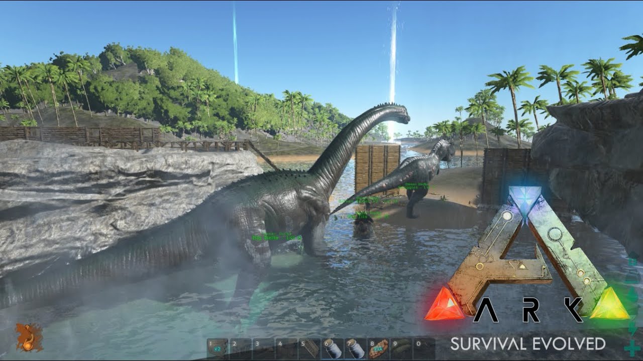 Ark Survival Evolved: Part 29 - THE DINOSAUR PEN! - YouTube
