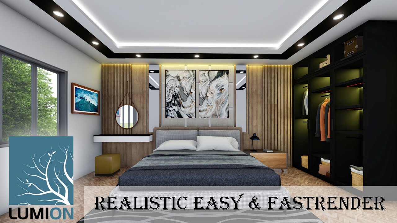 SKETCHUP TO LUMION INTERIOR RENDER TUTORIAL- 4 ||INTERIOR RENDER ...