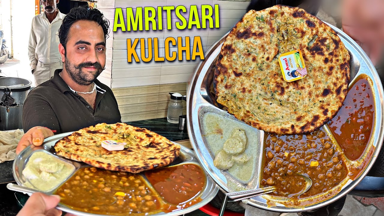 BEST AMRITSARI KULCHA IN JAMMU | INDIAN FOOD - YouTube