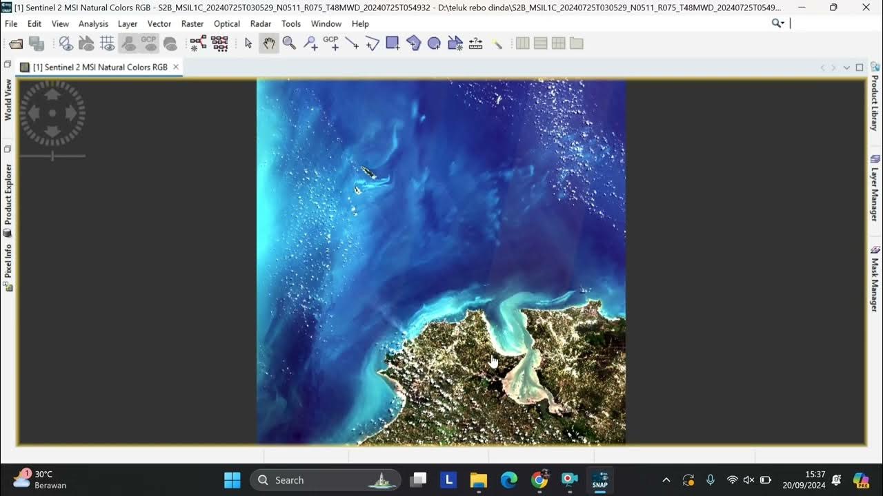 Tutorial membuat Peta Persebaran TSS menggunakan SNAP, ArcGIS dan data cinta sentinel 2-A level ...