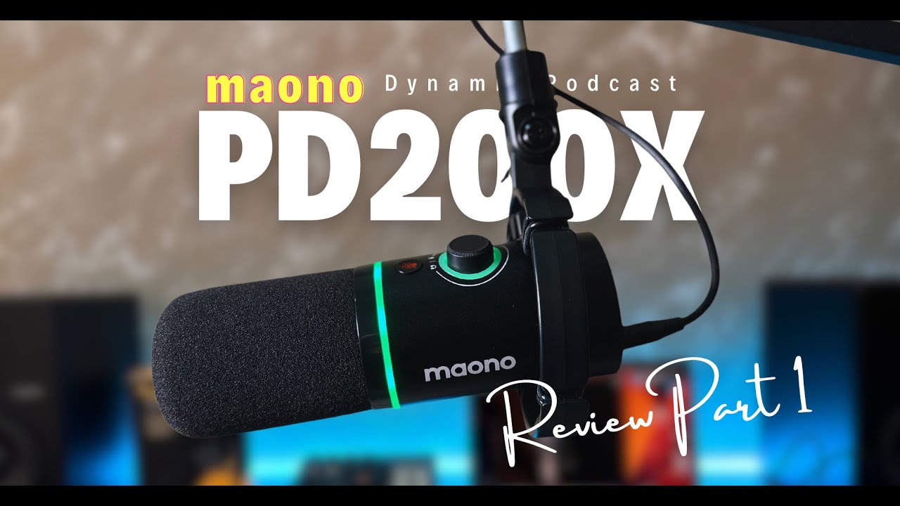 Maono PD200X Dynamic Podcast Microphone Dual Output (XLR & USB) Review ...