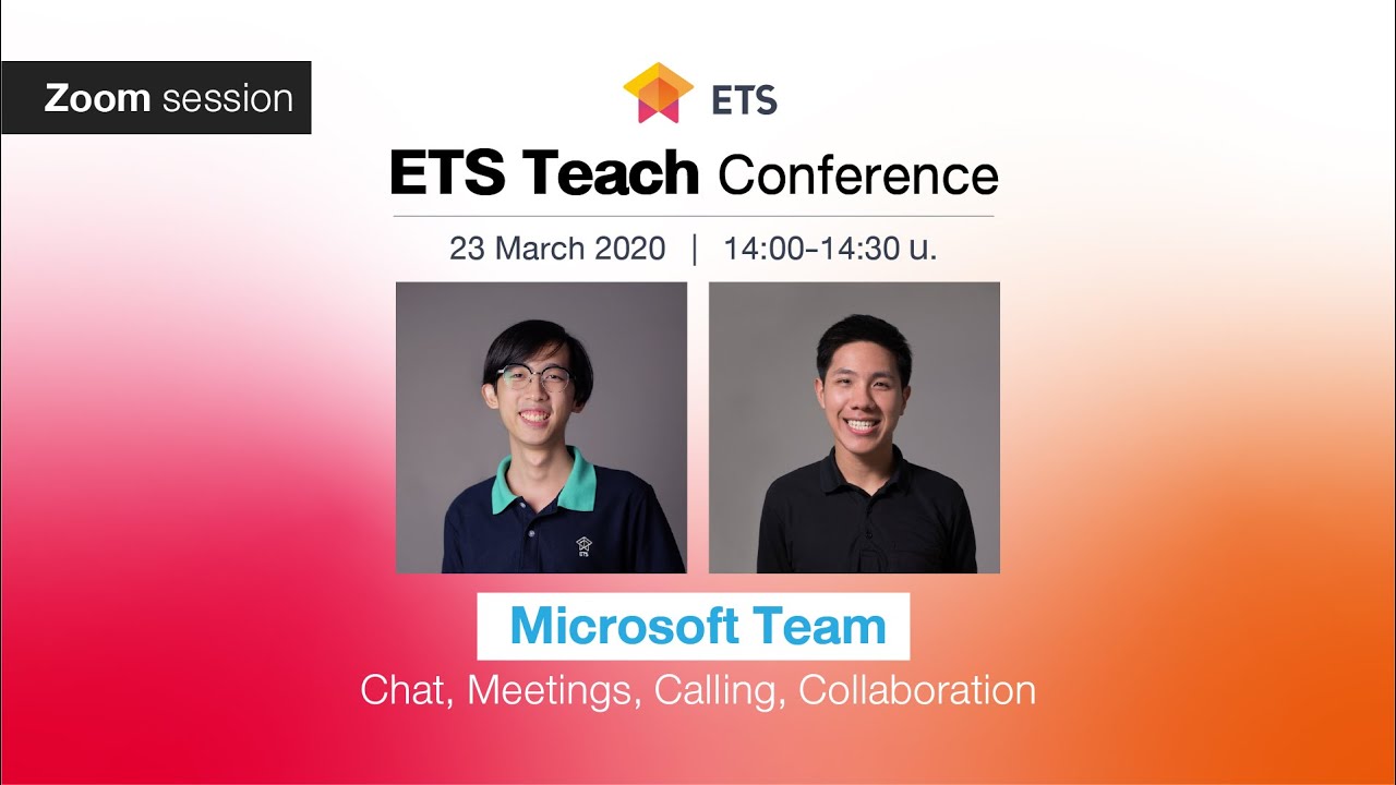 ETS Teach Conference | Microsoft Team: Chat, Meetings, Calling ...