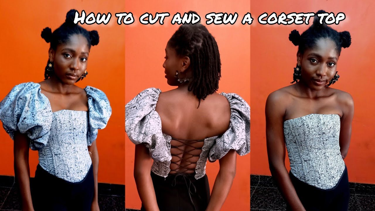 How To Sew A Victorian Corset ( With exaggerated Sleeves) #sewingtips # ...
