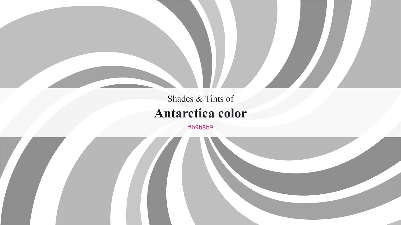 Shades & Tints of Antarctica color #b9b8b9 A Cool Grey color #a4a3a4 ...