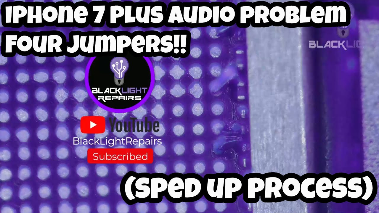 Efficient iPhone 7 Plus Audio IC Fix - (Watch it in 5x to 12x Speed ...