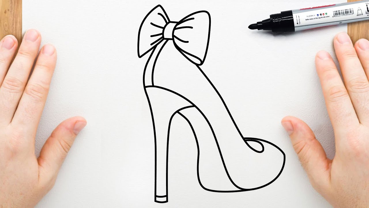 How to Draw a High Heel | Step-by-Step Drawing Tutorial - YouTube