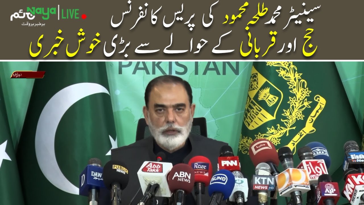 SENATOR MUHAMMAD TALHA MAHMOOD Media Talk | NayaTime | HD Live 🔴20-May ...