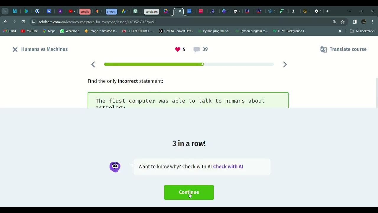 01 Humans vs Machines | Tech for Everyone | Sololearn - YouTube