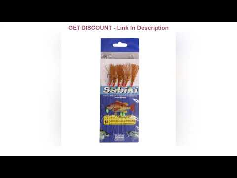 ✔ 22 Pieces Sea Fishing Sabiki Rigs With Luminous Glow Bead Feather Fish Skin String Hooks Mix Size