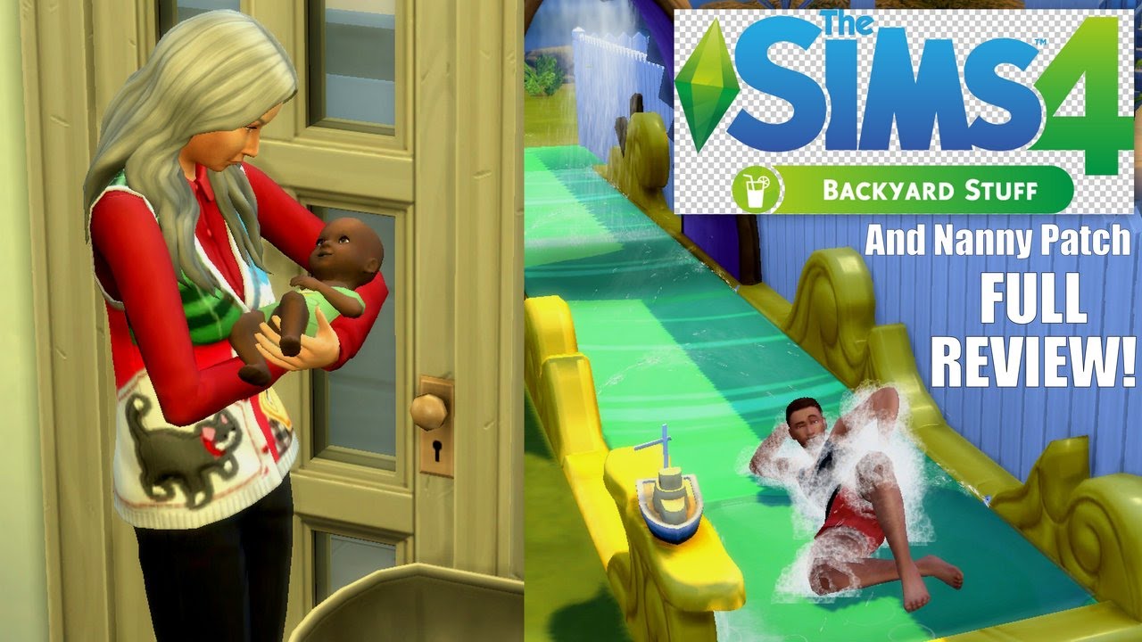 Sims 4 Backyard Stuff Pack and Nanny Patch Full Review - YouTube