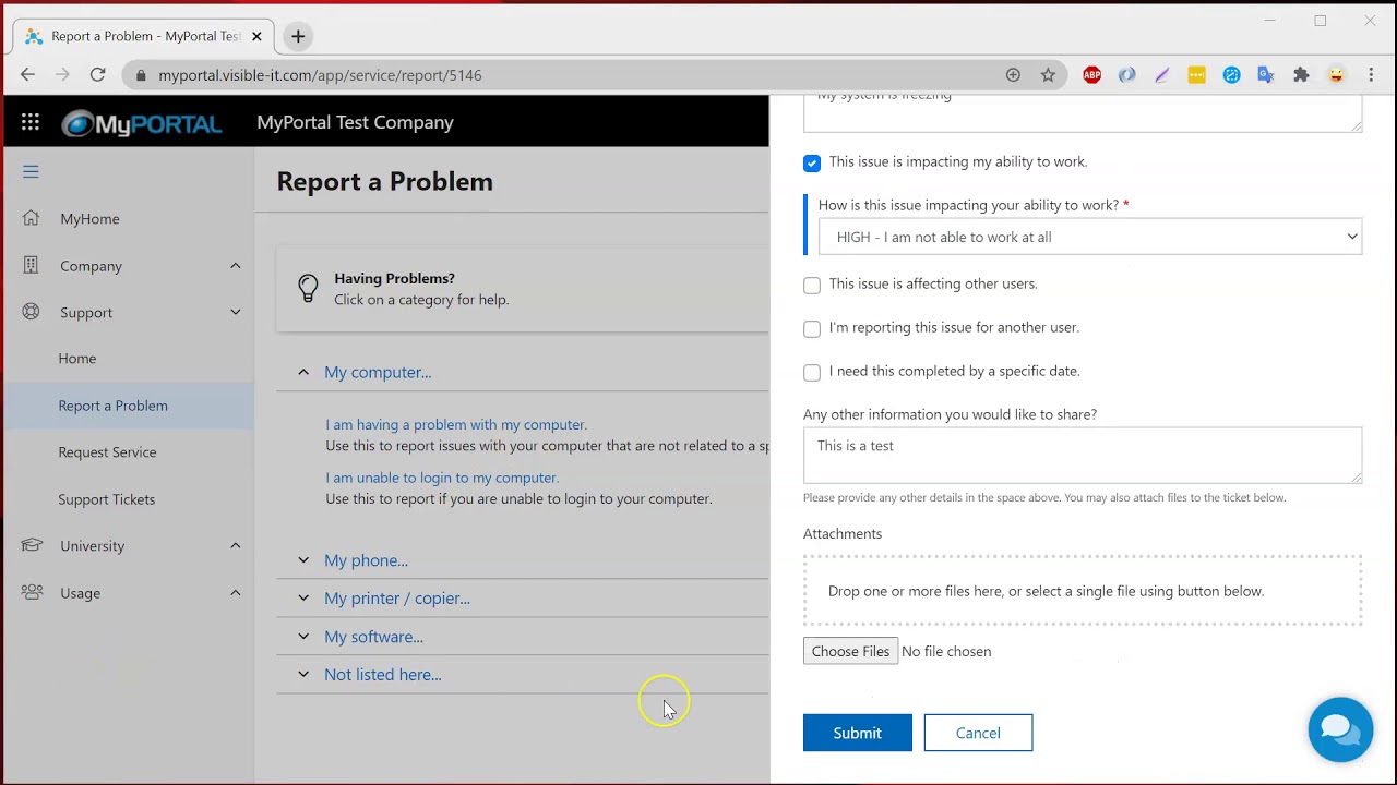 Report a Problem as Company Admin - YouTube
